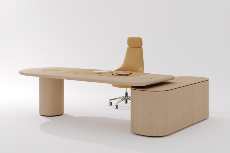 Dea - A meeting table with essential lines and sinuous shapes. - Prof ...