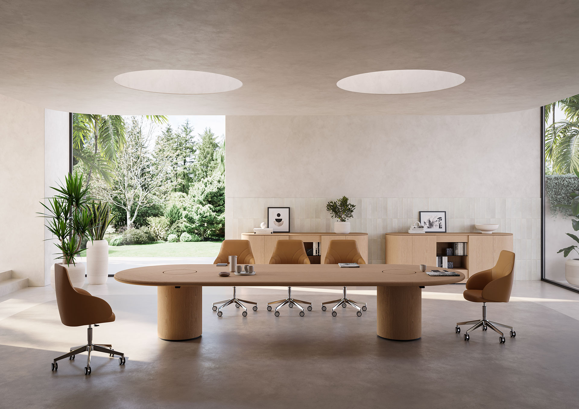 Dea - Office Desk | sleek lines and sinuous shapes - Prof Office