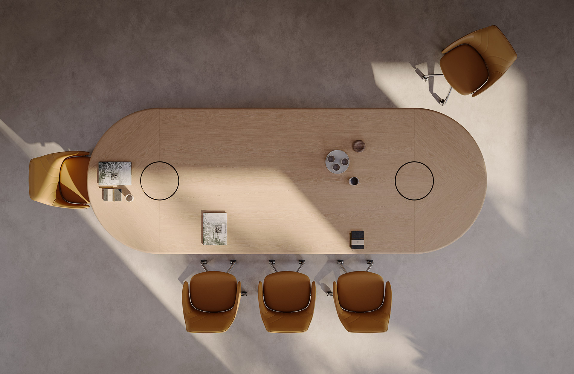 Dea wood - Office Desk | sleek lines and sinuous shapes - Prof Office