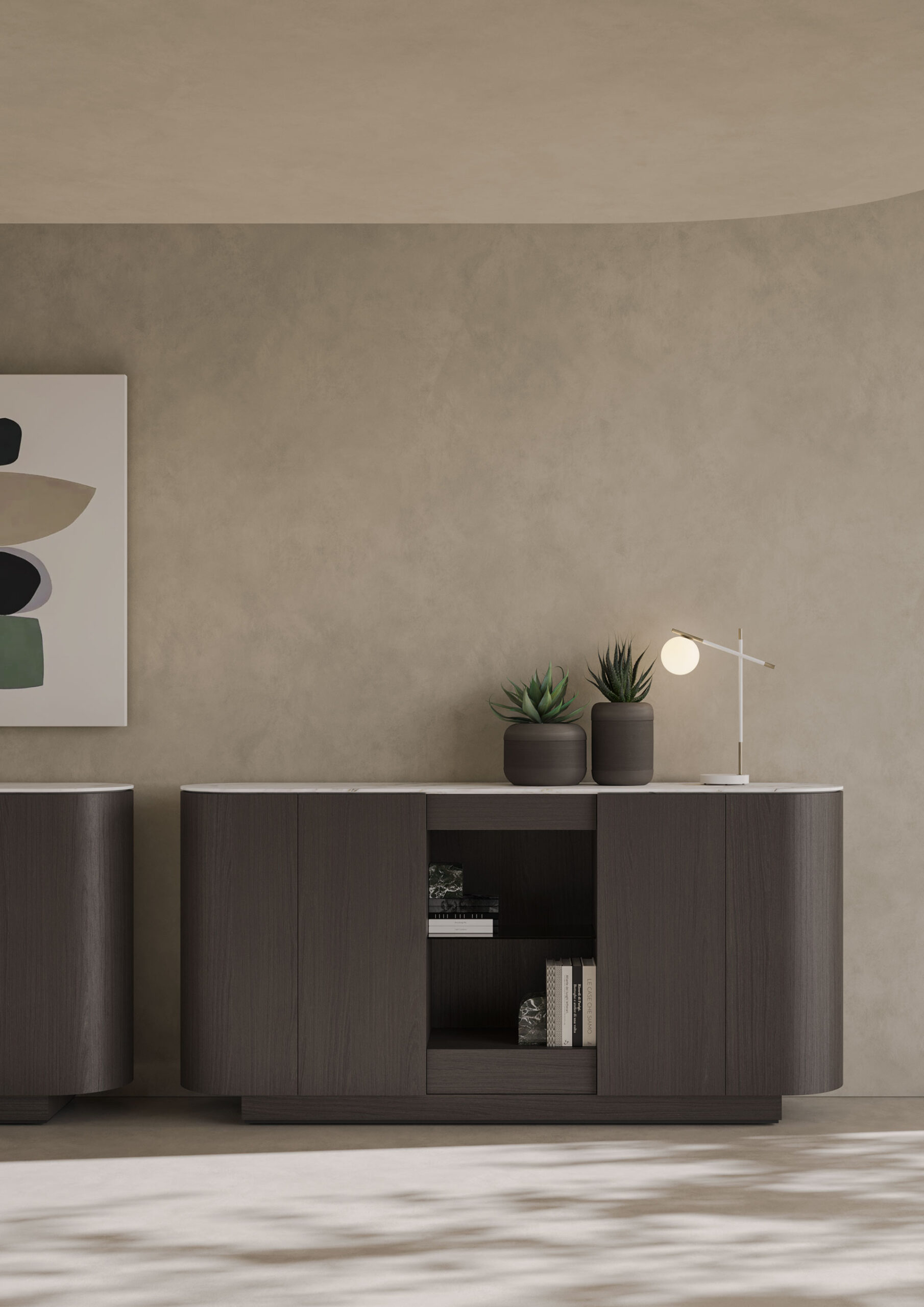 Dea - Office Desk | sleek lines and sinuous shapes - Prof Office