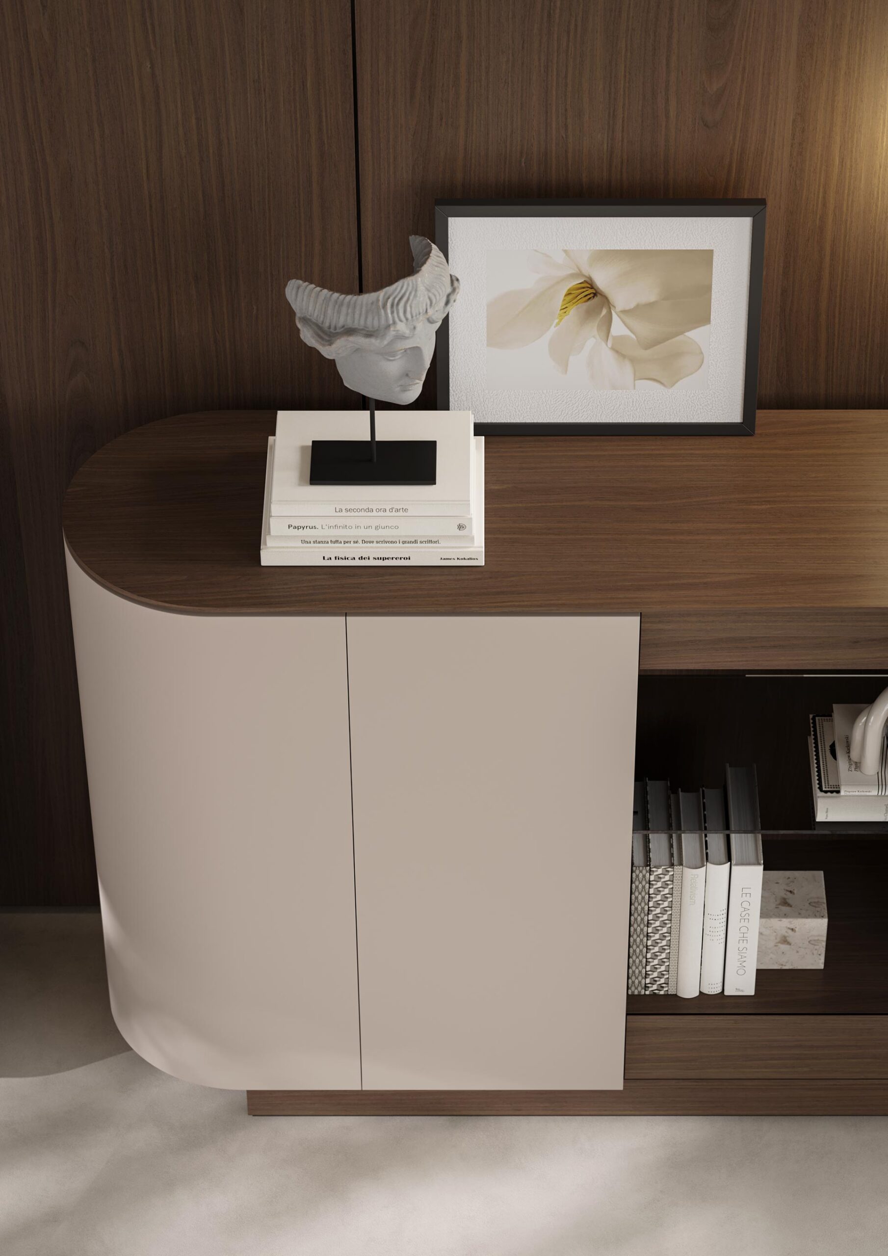 Dea - Office Desk | sleek lines and sinuous shapes - Prof Office