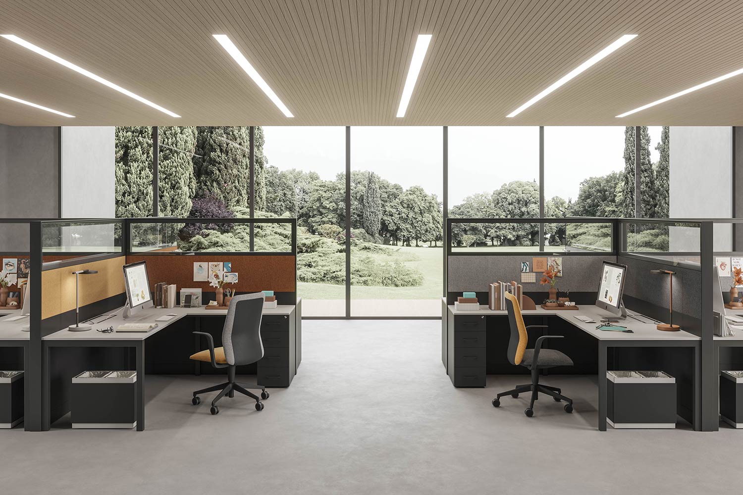 Designing an efficient secretary desk layout - Prof Office